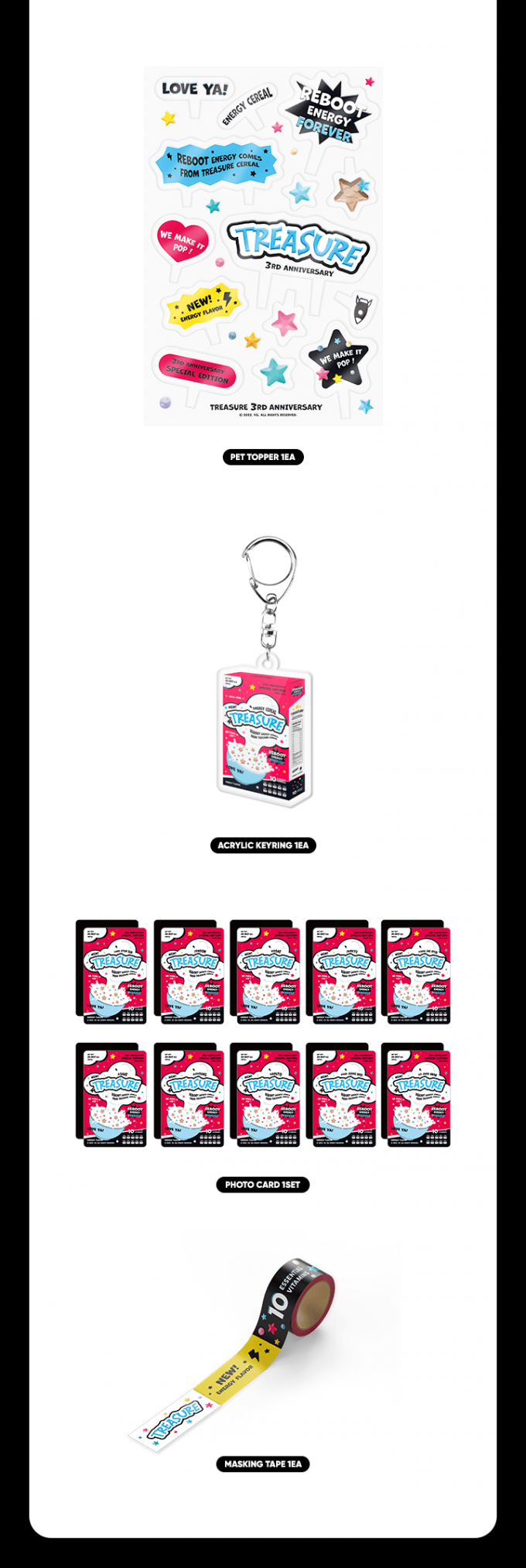 TREASURE 2023 DEBUT ANNIVERSARY CEREAL DECO KIT - BEADSOFBULLETS