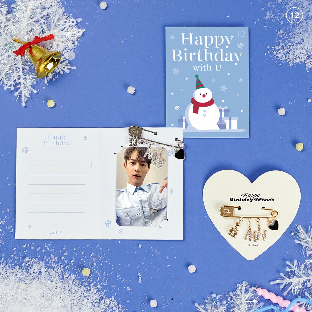 SHINee MINHO BIRTHDAY BROOCH & BIRTHDAY CARD - BEADSOFBULLETS